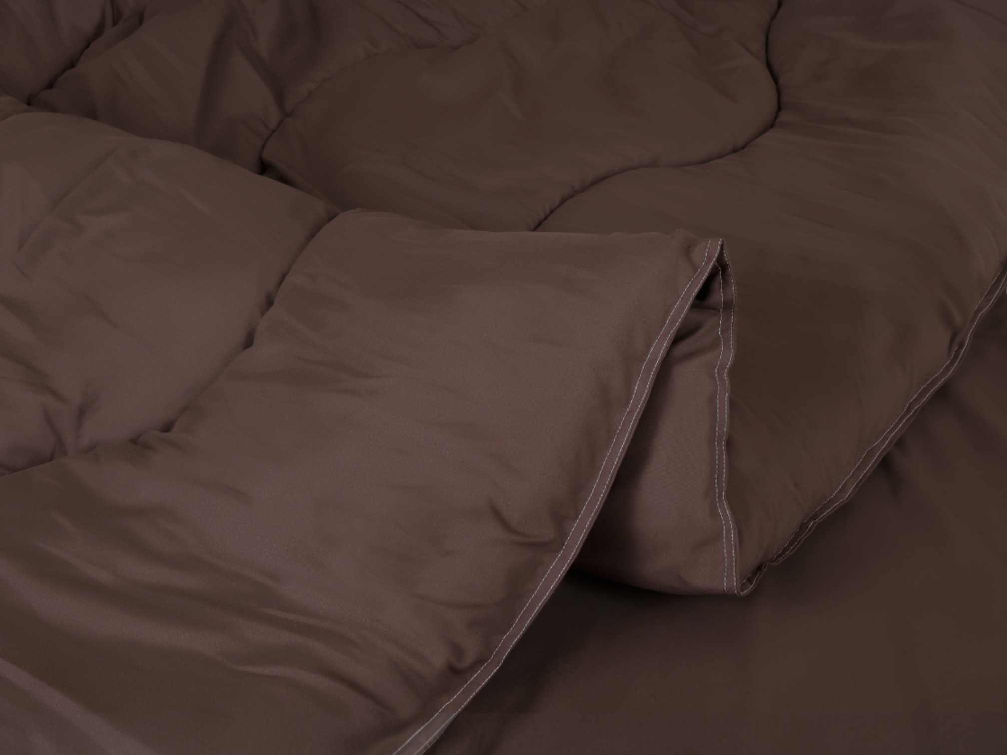 3 Pieces Comforter Set - Deep Mahogany